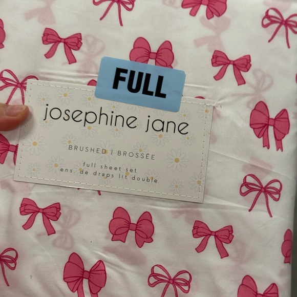 Bedding | Josephine Jane Pink Bow Full Sheet Set | Poshmark